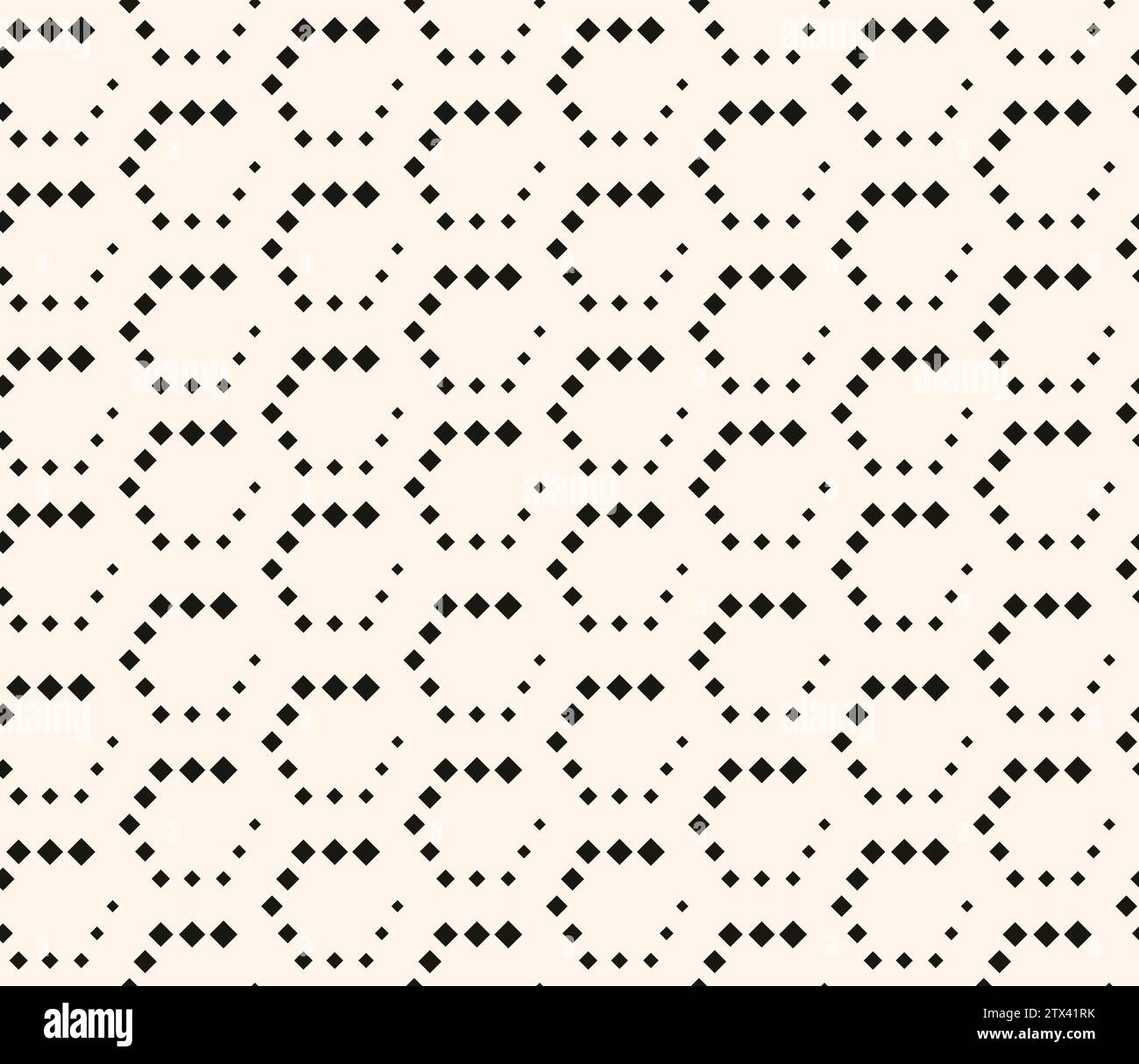 Half tone rhombus seamless pattern. Modern simple geometric pop art ...