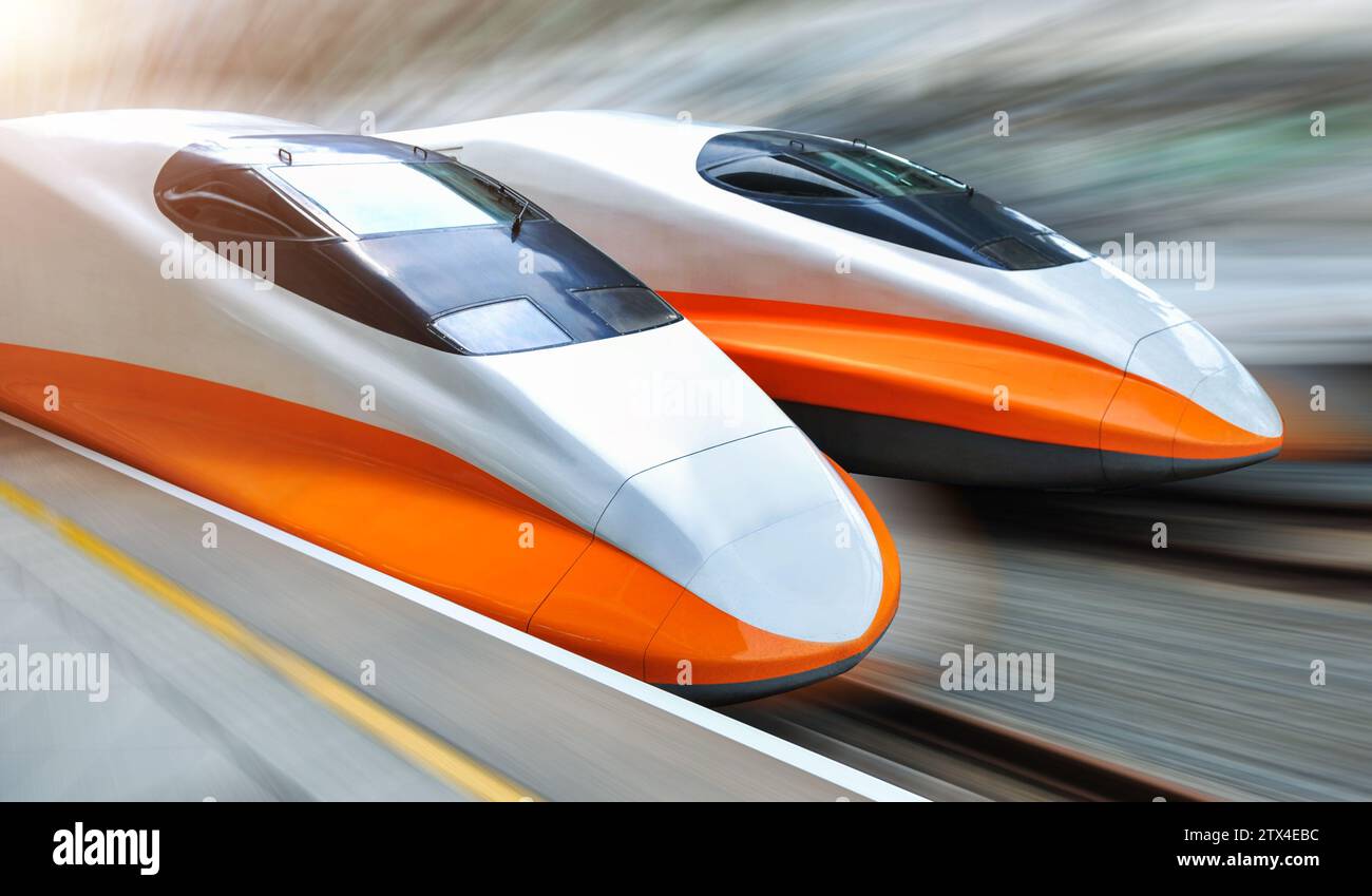 Modern commuter train inside railway hi-res stock photography and ...