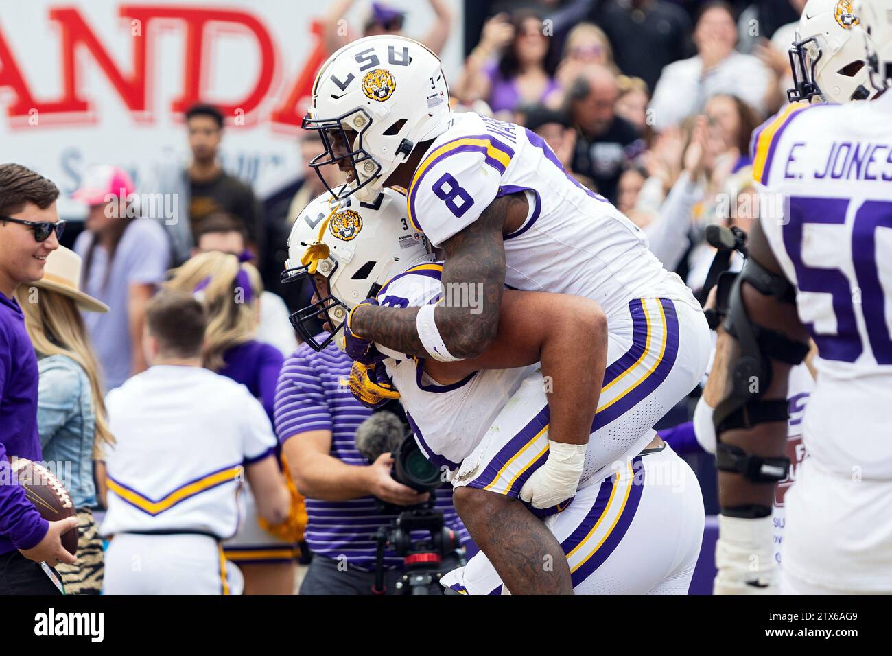 BATON ROUGE, LA - NOVEMBER 25: LSU Tigers wide receiver Malik Nabers (8 ...