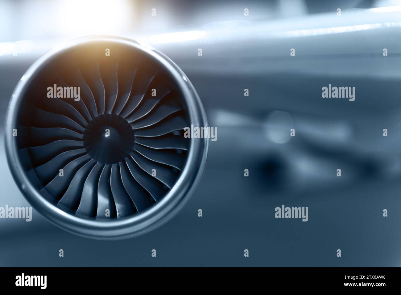 Closeup of areoplane model engine Stock Photo - Alamy