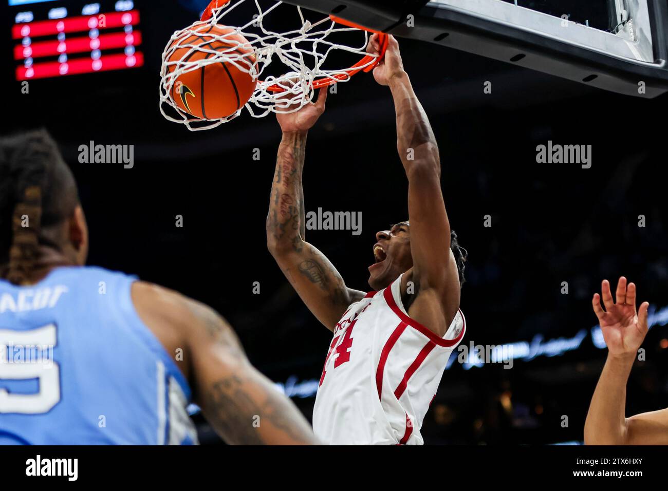 CHARLOTTE, NC - DECEMBER 20: Jalon Moore #14 of the Oklahoma Sooners ...