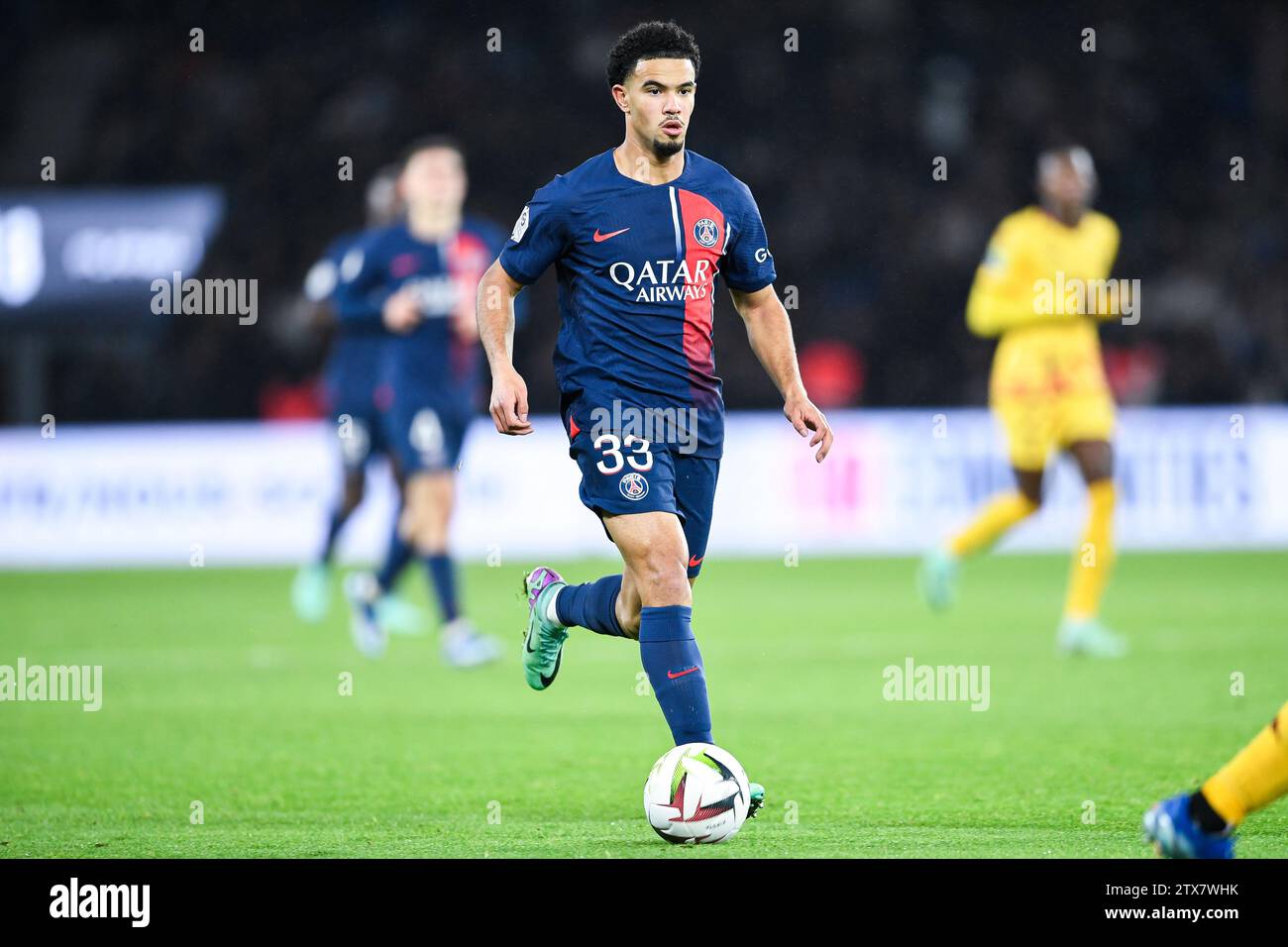 Paris, France. 20th Dec, 2023. Warren Zaire-Emery during the Ligue 1 ...