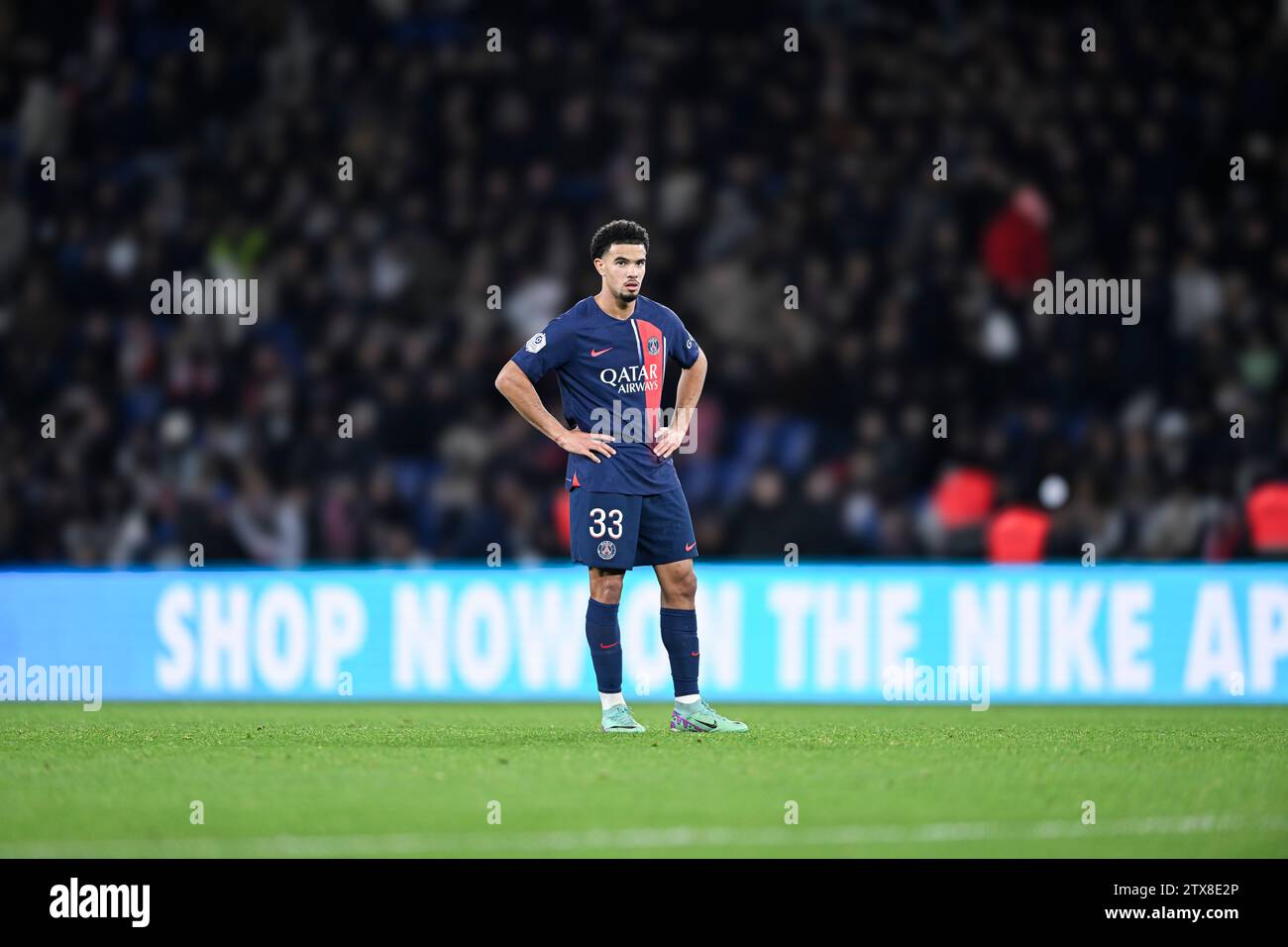 Paris, France. 20th Dec, 2023. Warren Zaire-Emery during the Ligue 1 ...