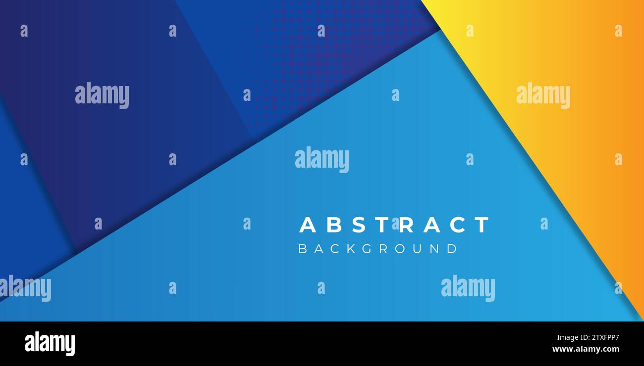 Geometric blue and orange background vector illustration Stock Vector ...