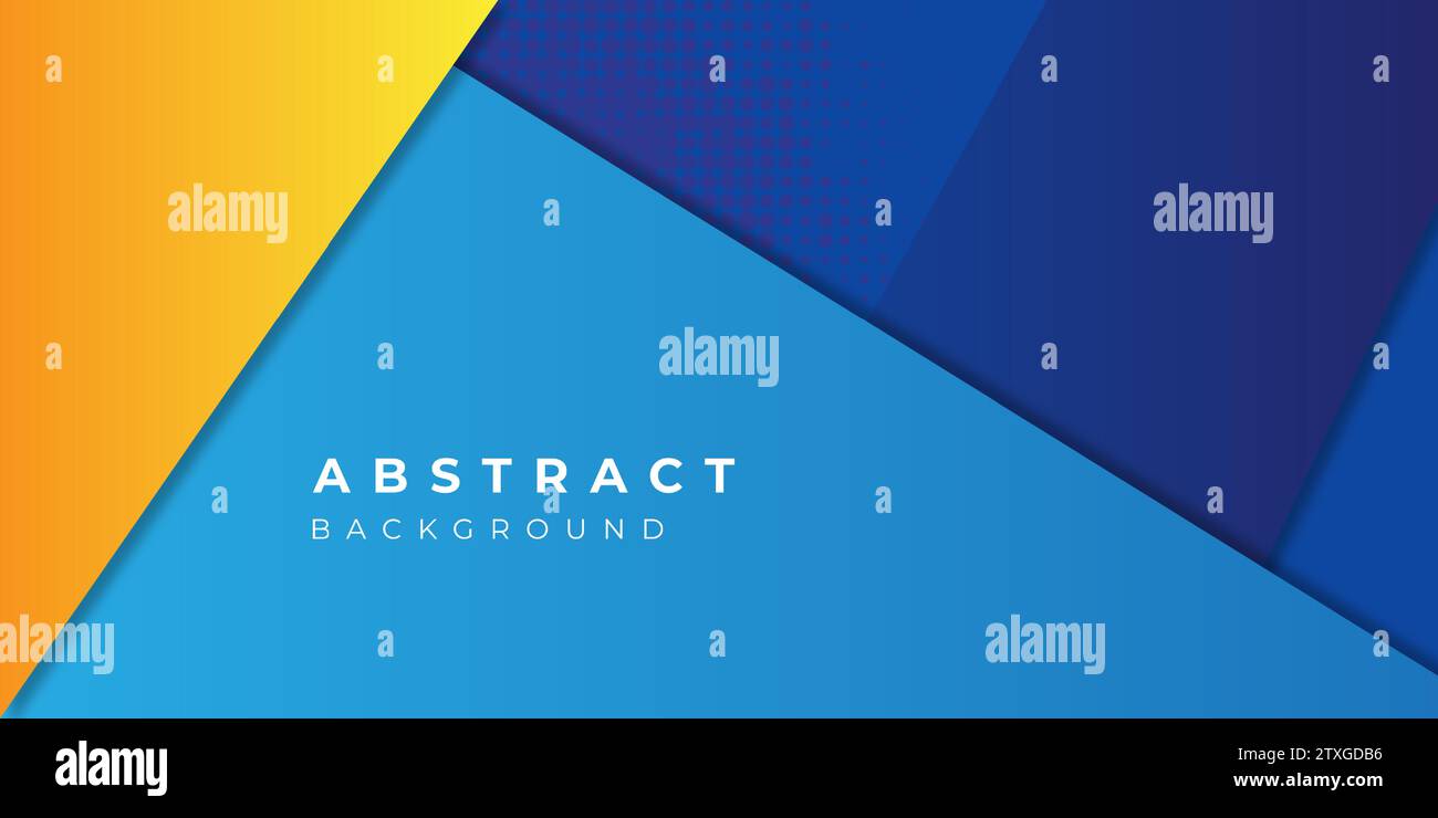 Geometric blue and orange background vector illustration Stock Vector ...
