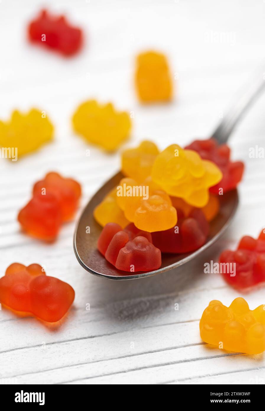 Chewable gummy bears vitamins and supplements Stock Photo - Alamy