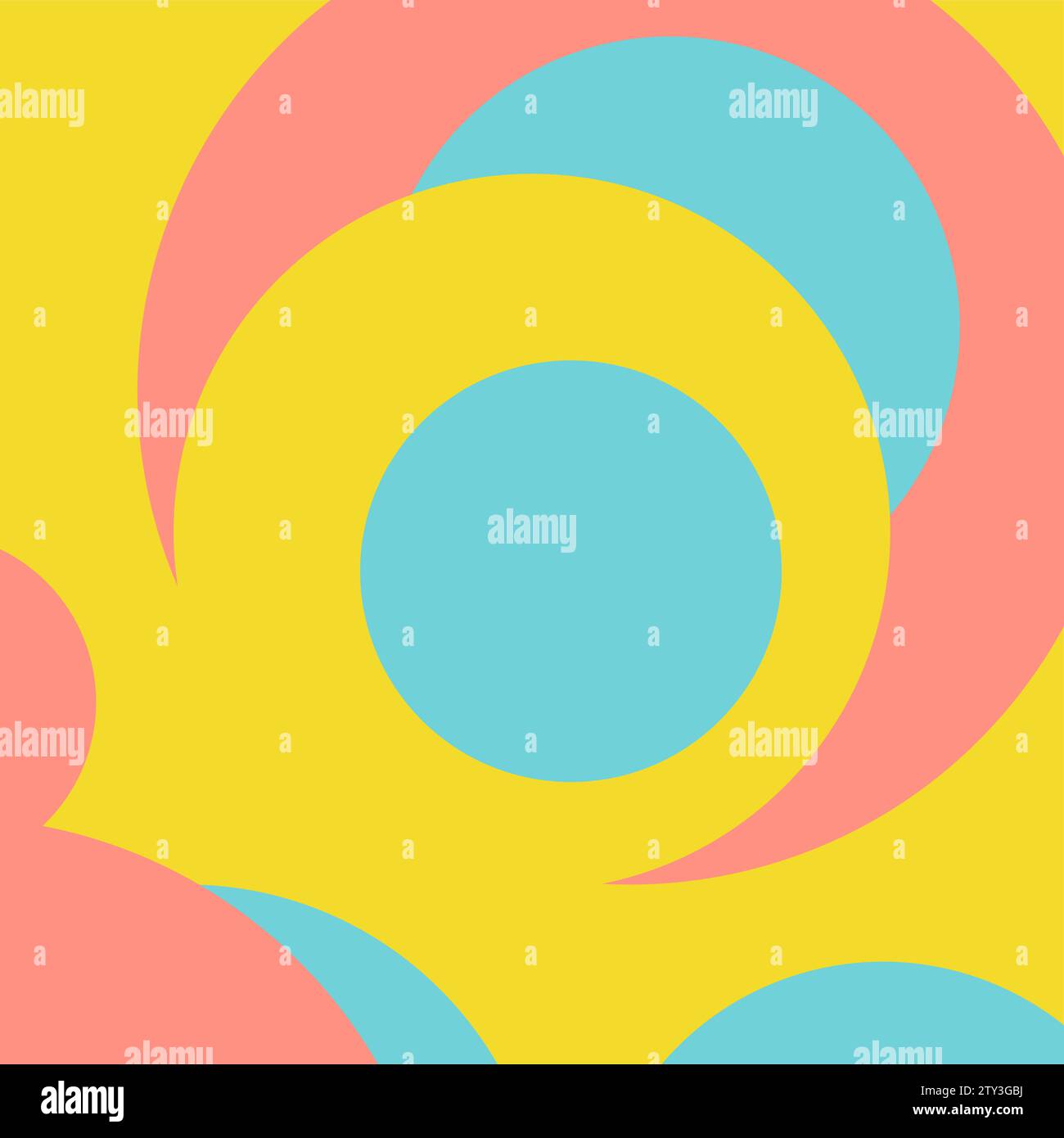 Abstract colorful pastel circles geometric minimal background. Vector ...
