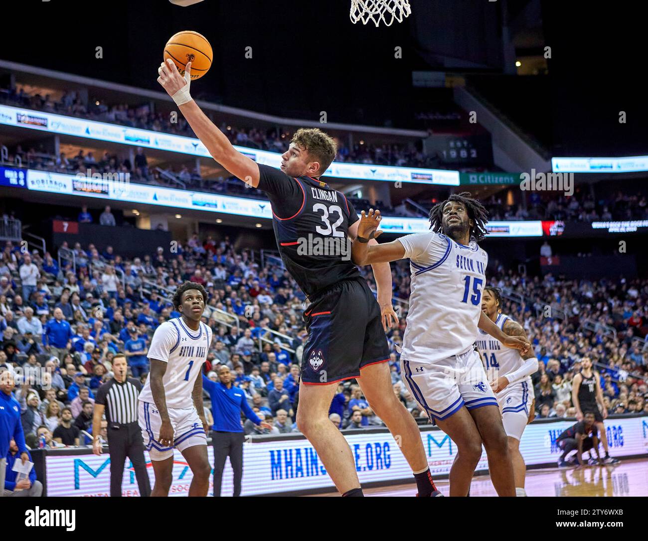 Newark, New Jersey on Wednesday, December 20, 2023. Connecticut Huskies ...