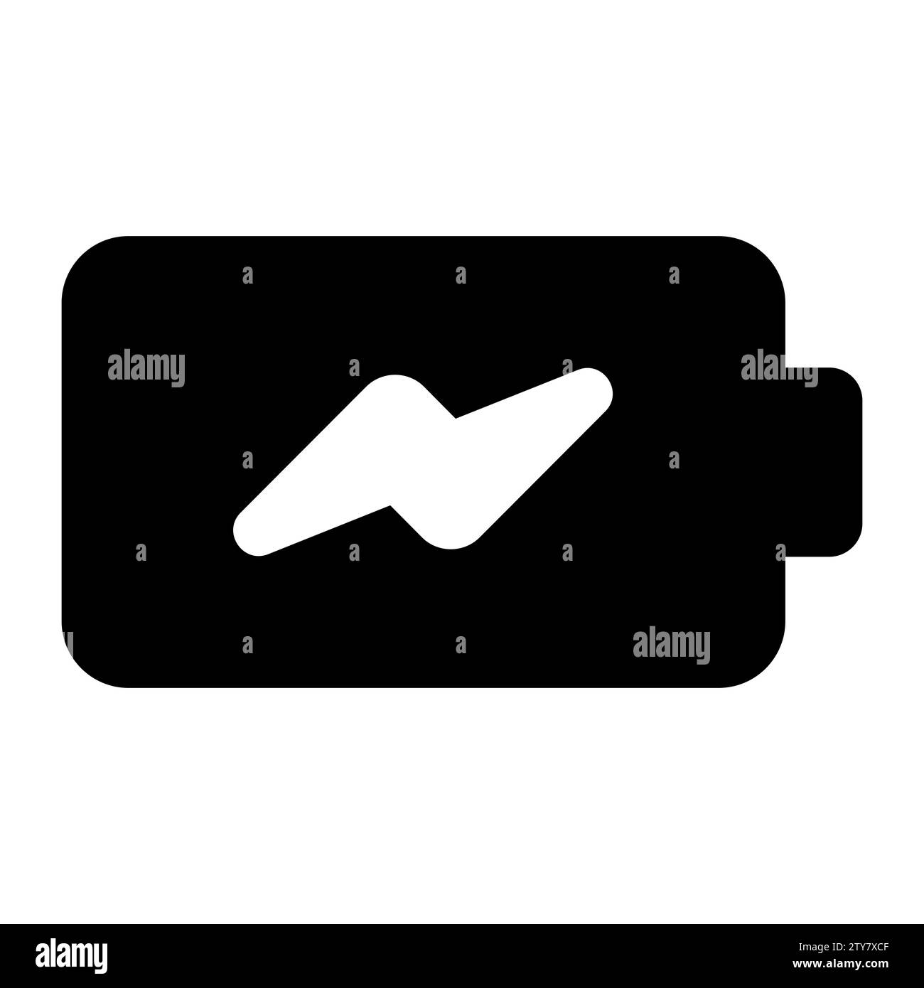 Battery charging vector design in solid style, power icon Stock Vector ...