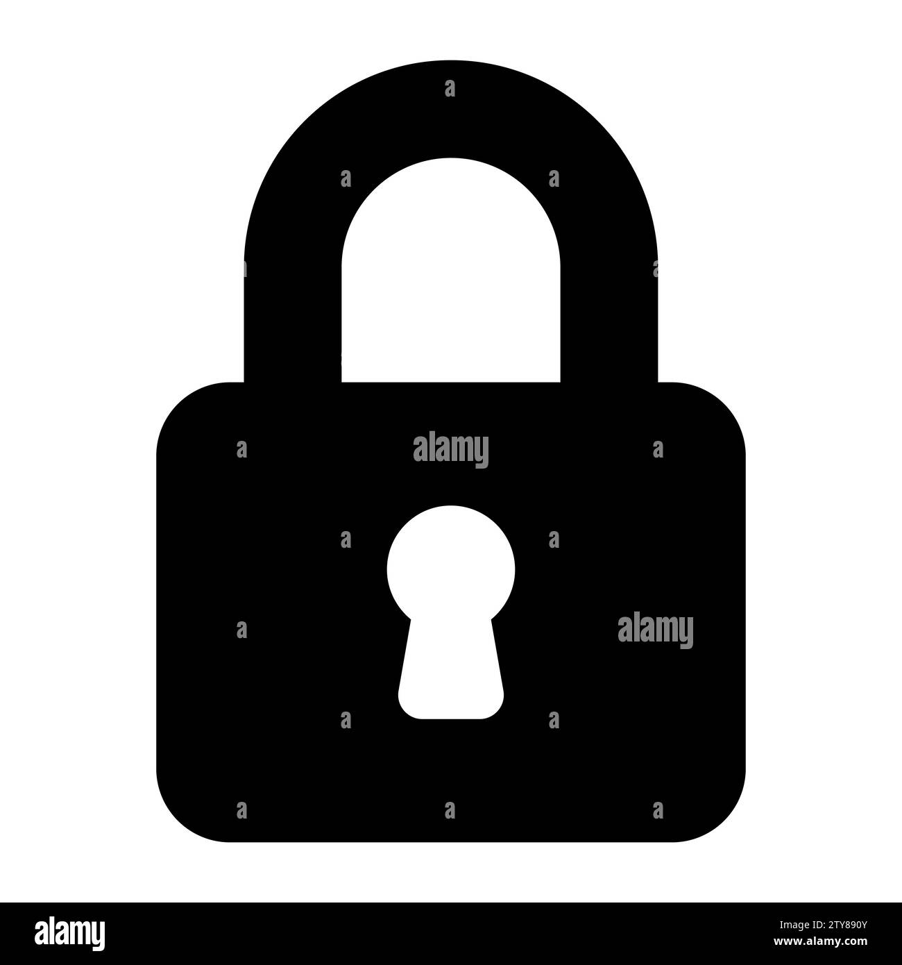 Padlock bolt latch lock Stock Vector Images - Alamy