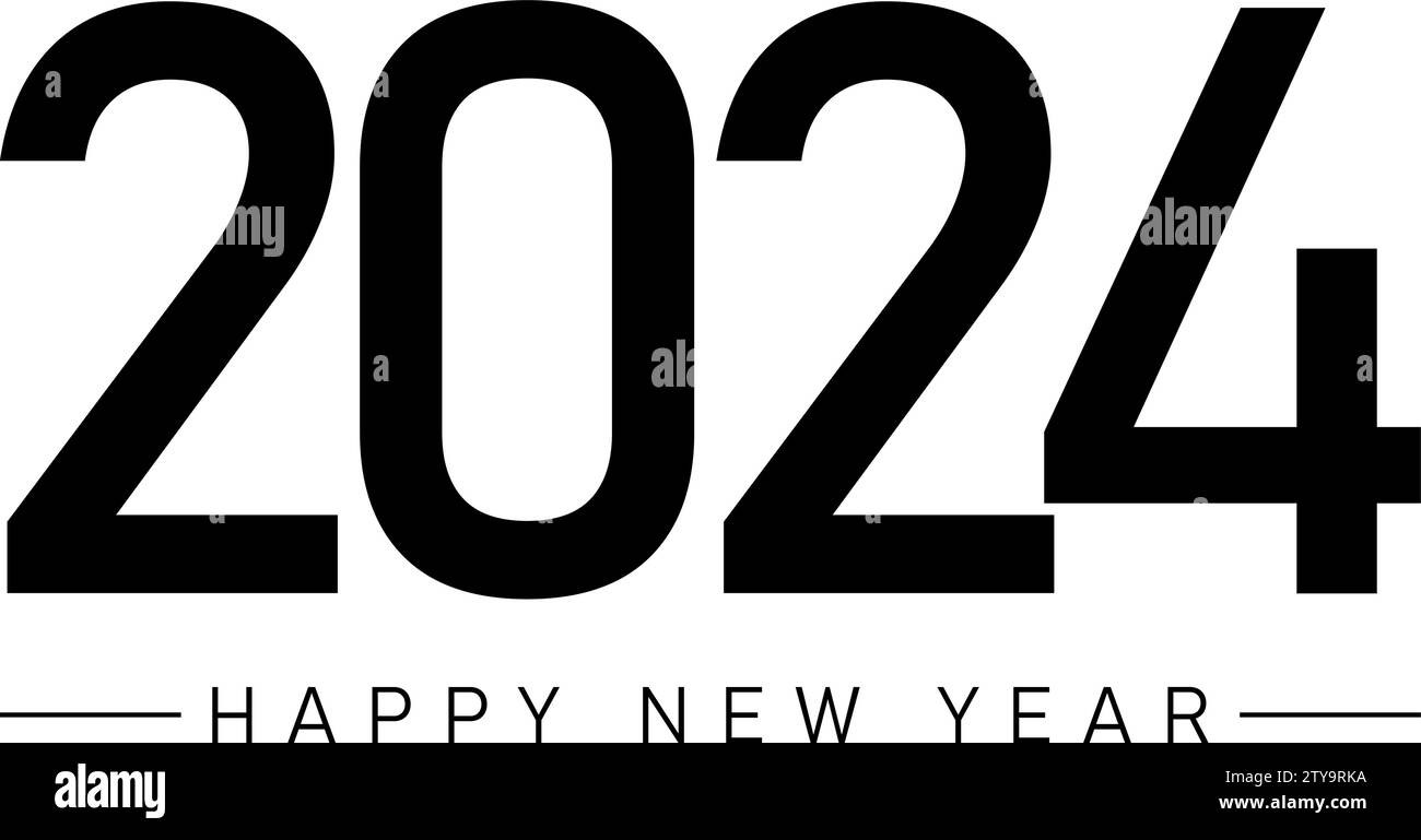 Happy new year 3d gold Black and White Stock Photos & Images - Alamy