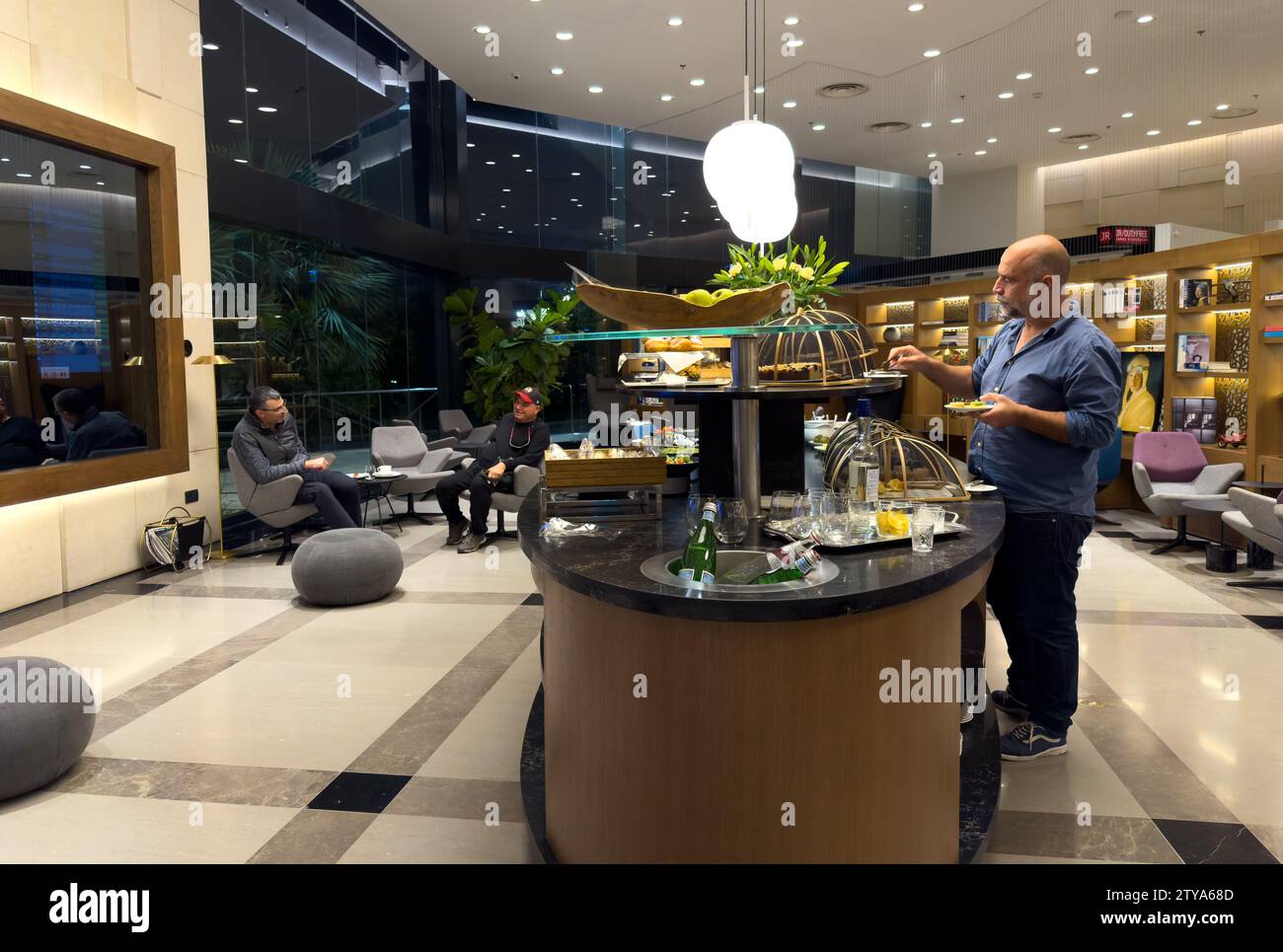 Interior of Fattal Private Terminal lounge which provides VIP ...