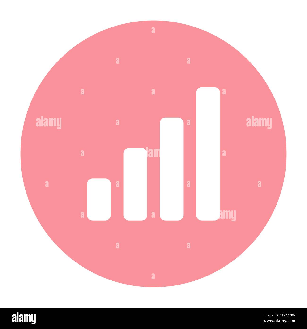 Mobile signals vector icon design in solid style, user interface Stock ...