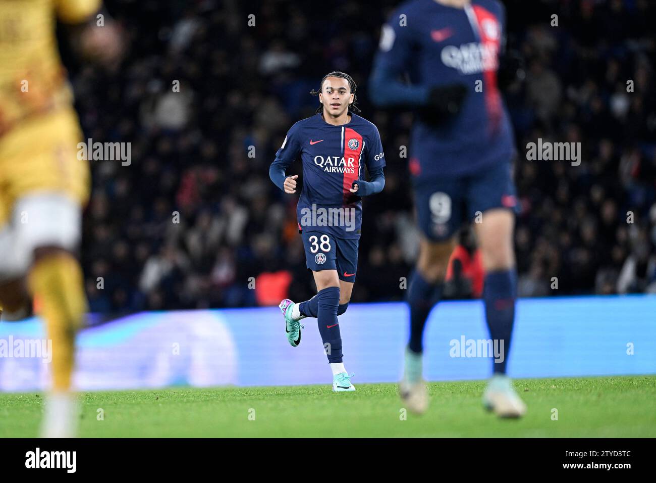 Paris, France. 20th Dec, 2023. Ethan Mbappe during the Ligue 1 football ...
