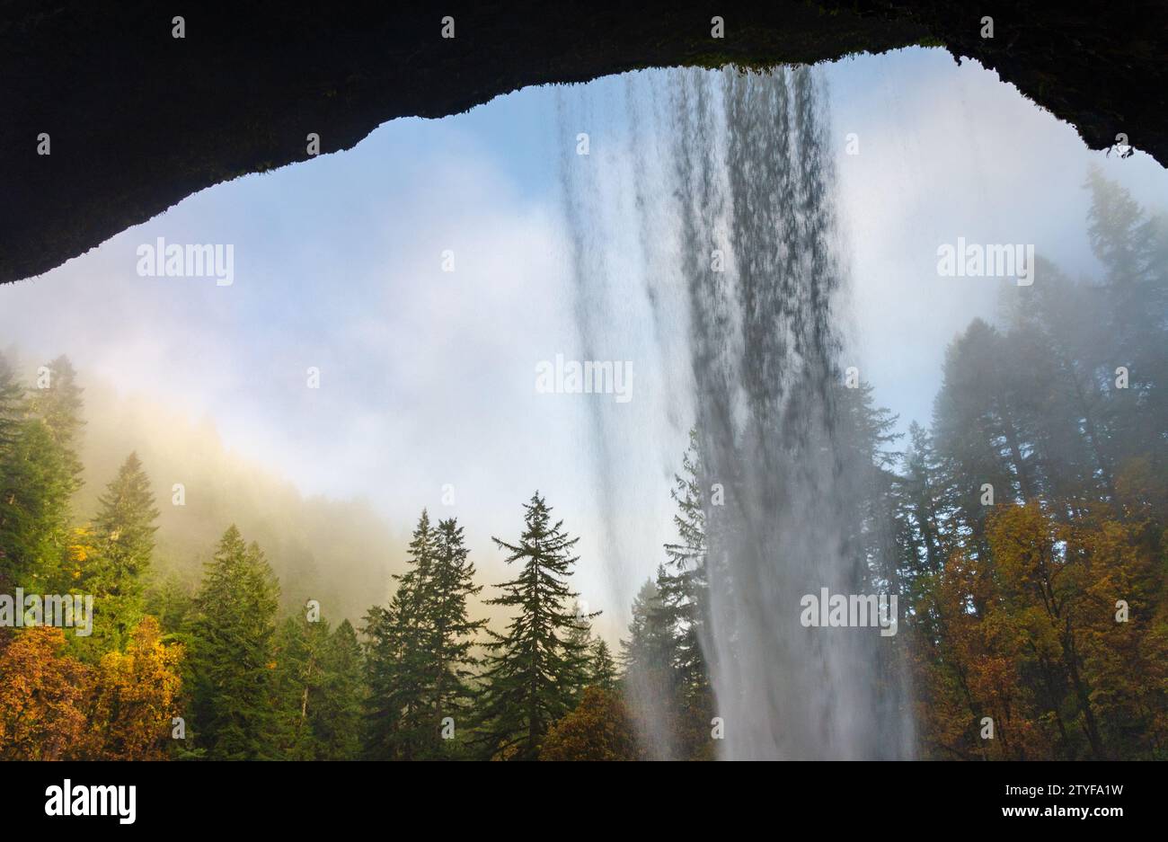 South Falls at Silver Falls State Park, the largest state park in ...