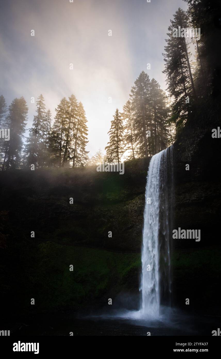 South Falls at Silver Falls State Park, the largest state park in ...