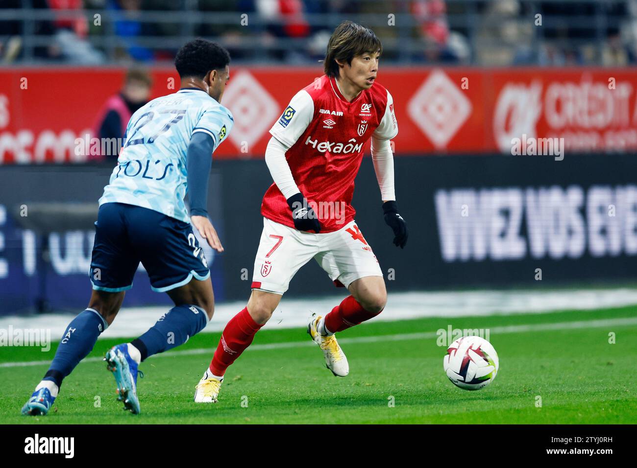 Junya Ito (Reims), DICEMBER 20, 2023 - Football/Soccer : French "Ligue ...