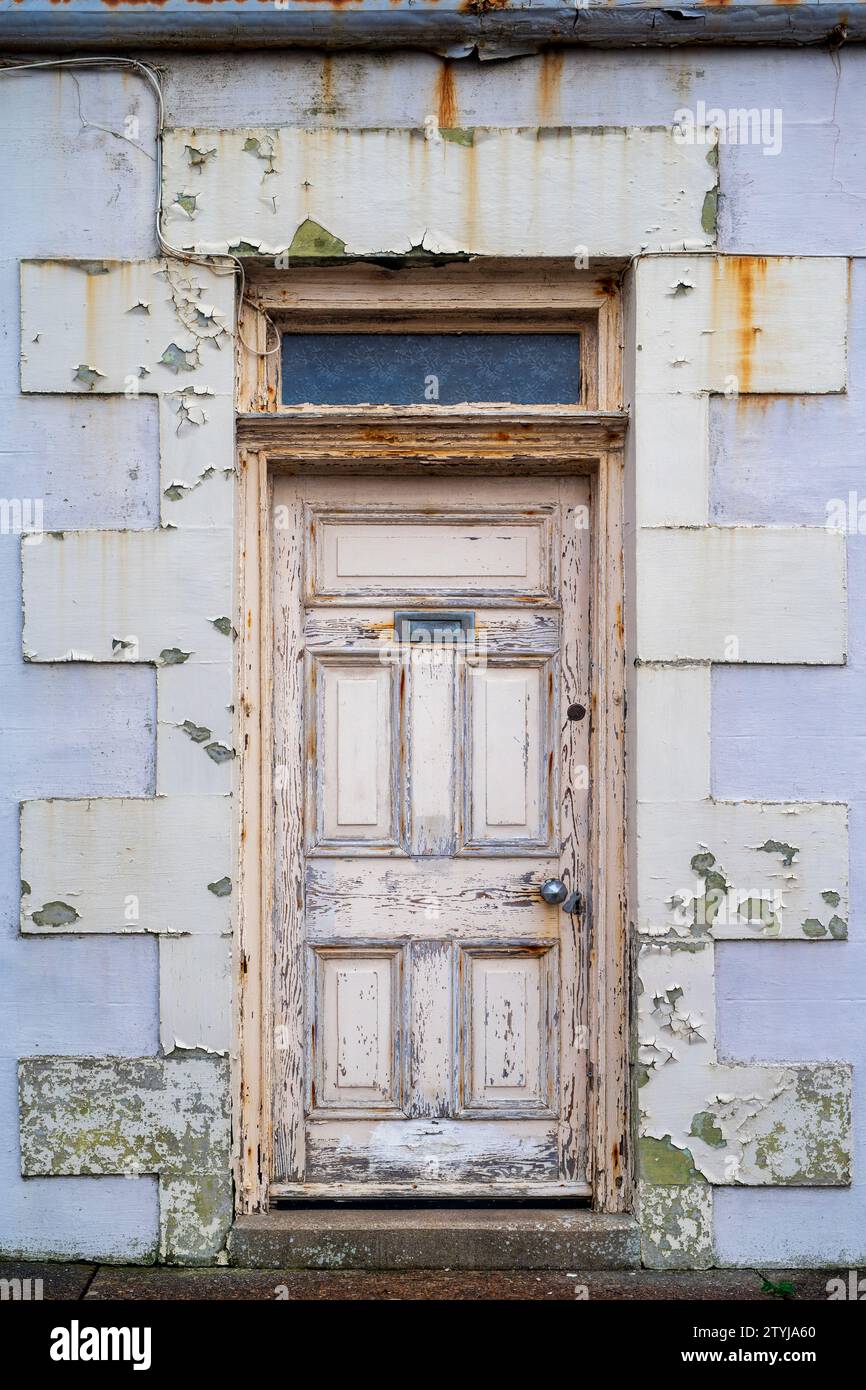Old Worn Wooden House Door. Scotland Stock Photo - Alamy