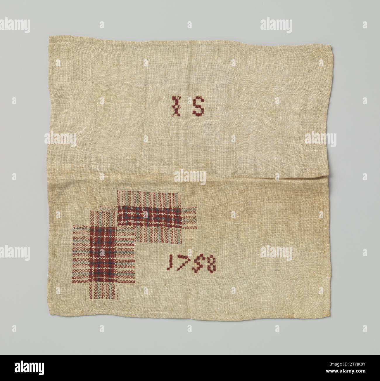 Stop patch from linen., 1758 Stop patch of linen, on which embroidered ...