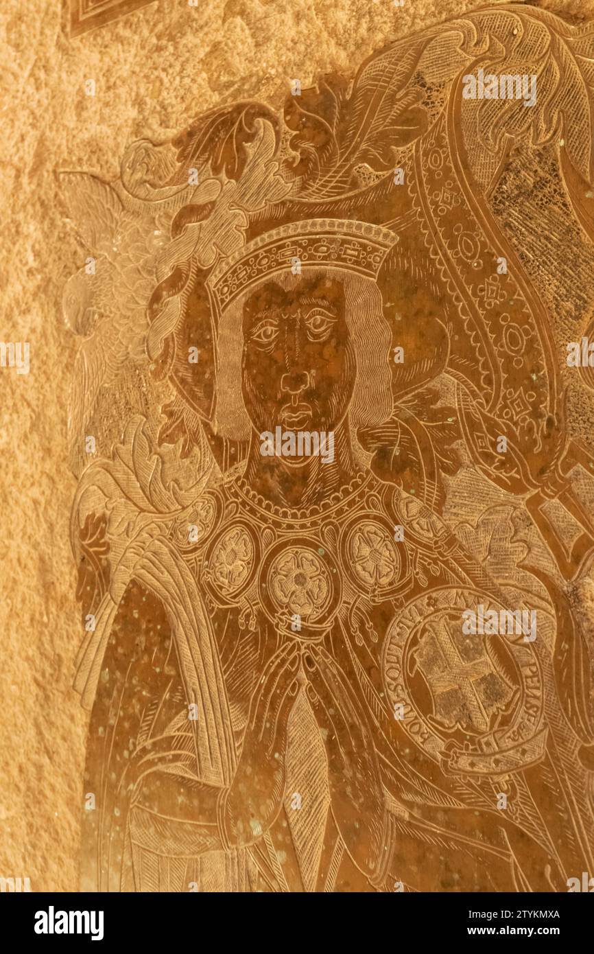 Sir thomas bullen father of anne boleyn tomb brass hi-res stock ...