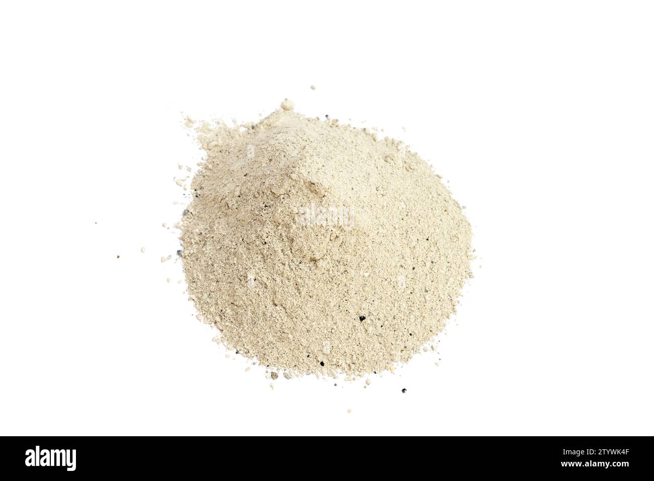 Pile of organic bonemeal fertilizer isolated on white background Stock ...