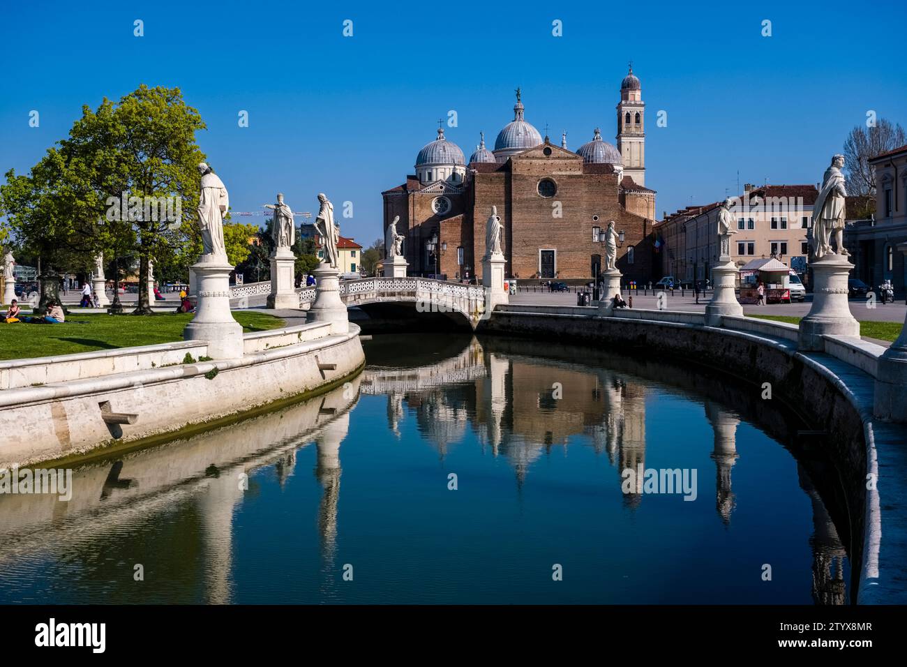 Towers and domes of the 10th century church Abbey of Saint Justina ...