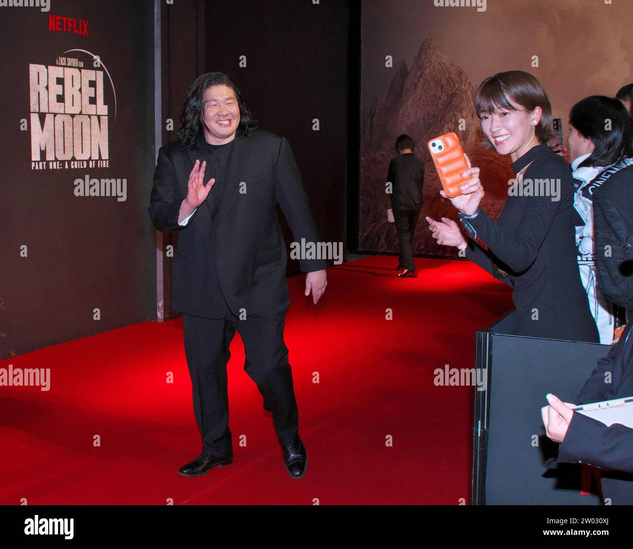 Japanese actor Wataru Ichinose attends the red carpet event during the Japan Premiere for ...