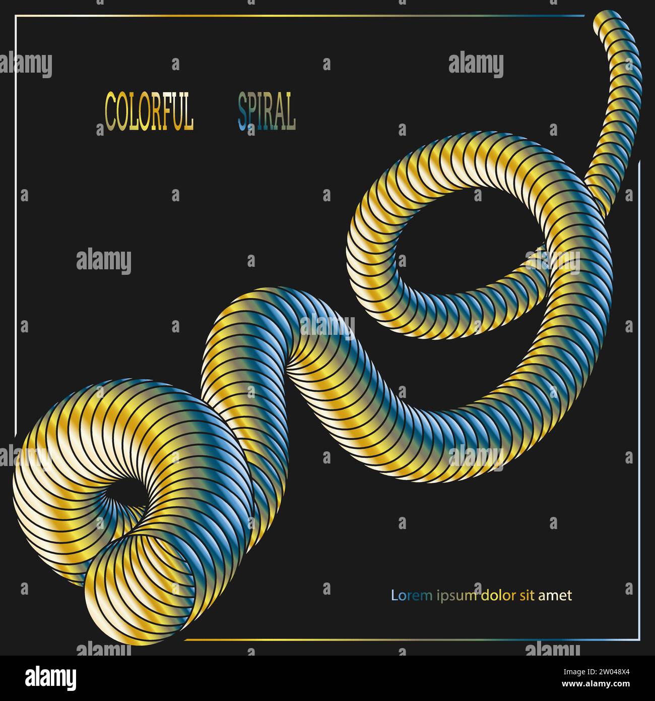 A colorful spiral. A design template for the design of a cover, banner ...