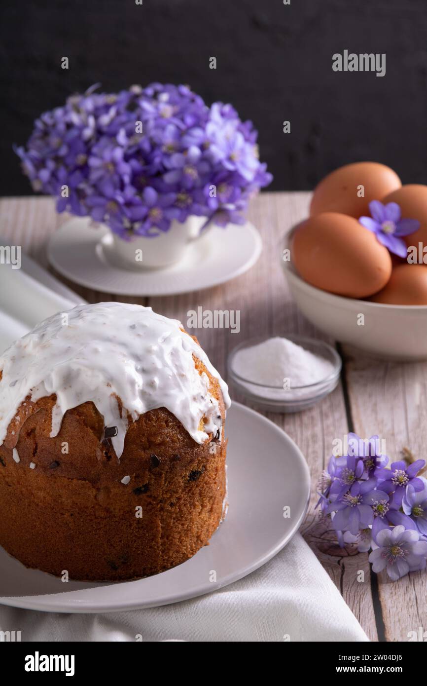 In this delightful photo, an Easter cake takes, embodying Christian ...