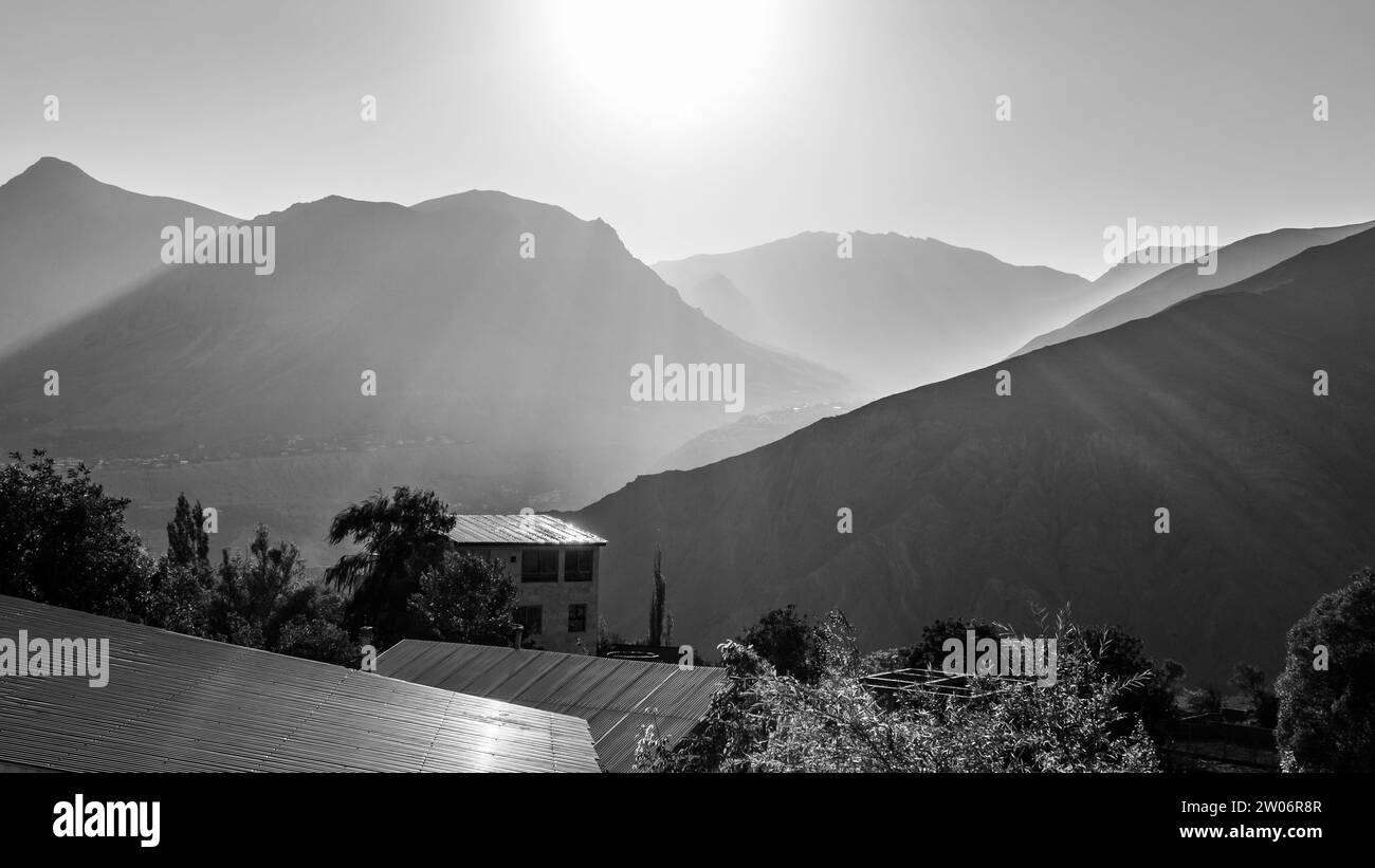 Small village at dawn in the Iranian mountains, Iran Stock Photo - Alamy
