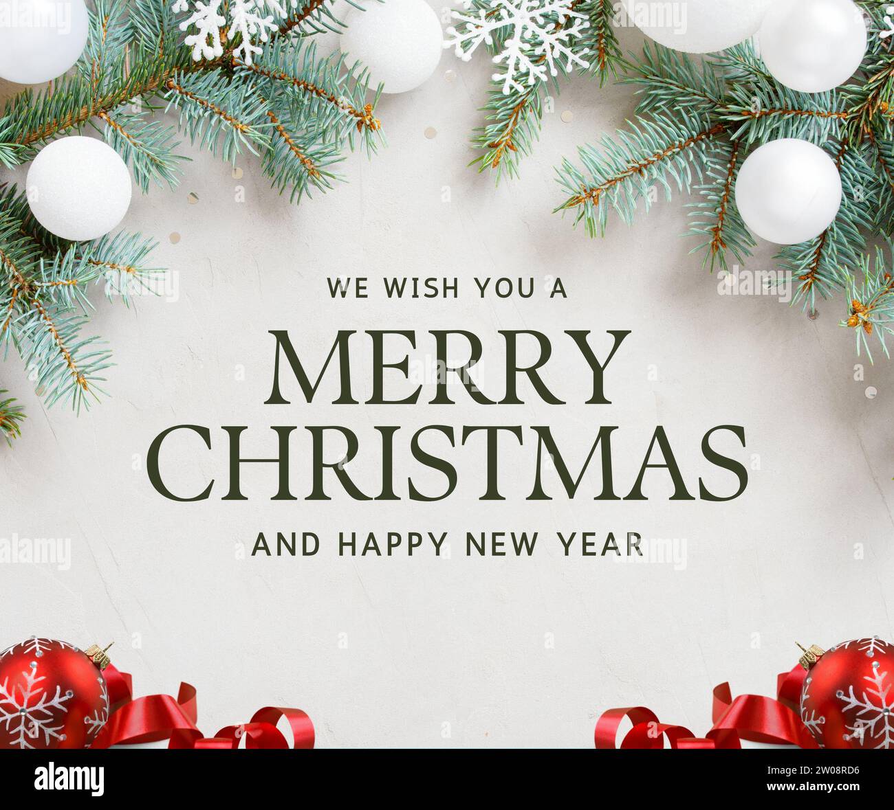 We wish you a merry christmas and happy new year hi res stock photography and images Alamy