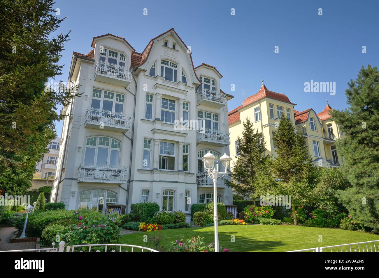 Villen, Strandpromenade, Bansin, Usedom, Mecklenburg-Vorpommern ...