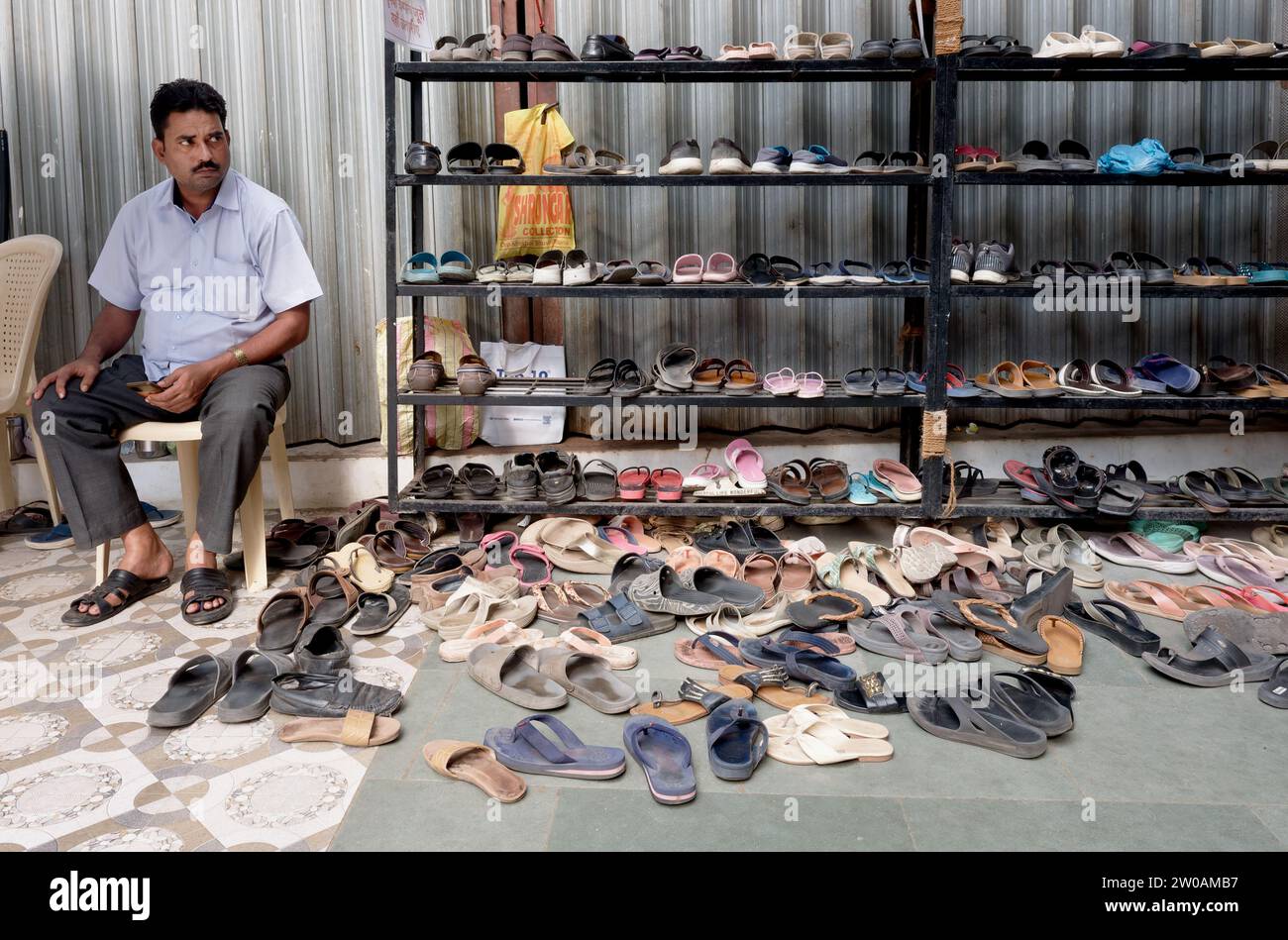 At Shri Mahavir Swami Shwetambar Jain Derasar, a Jain temple in ...