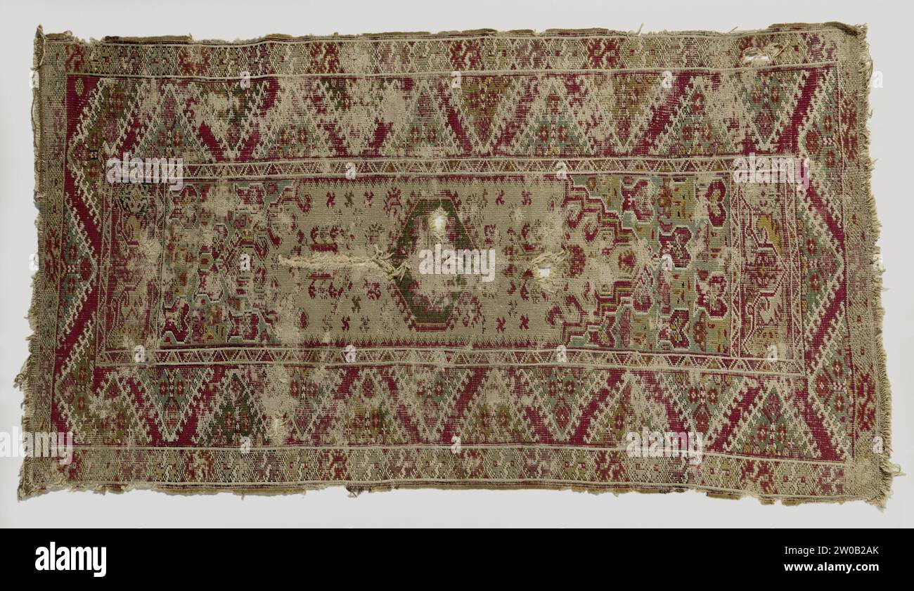 Eastern carpet ,, 1800 - 1900 Oriental carpet, prayer rug, Kos-Ghiordes ...