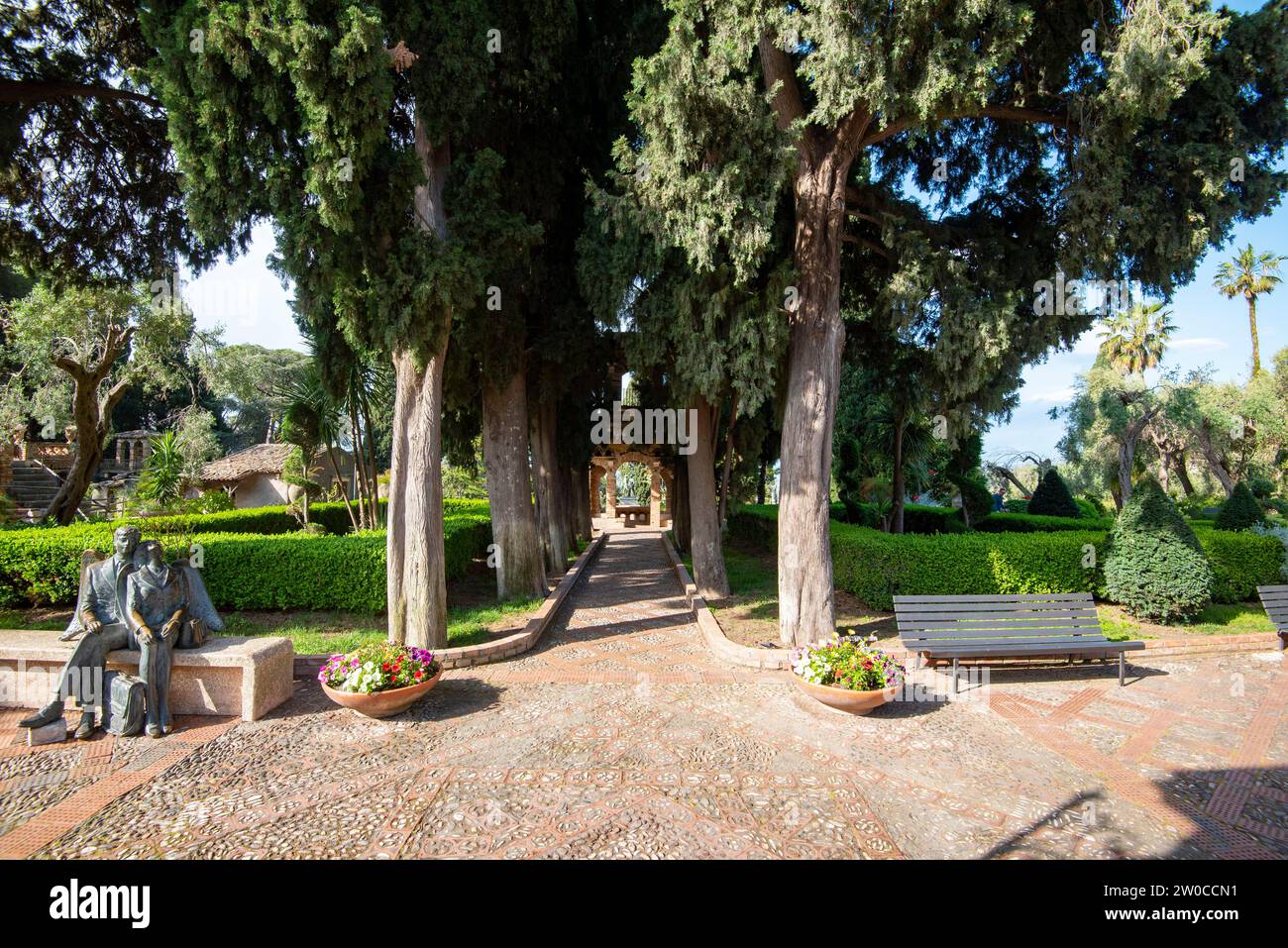 Taormina Public Gardens - Sicily - Italy Stock Photo - Alamy