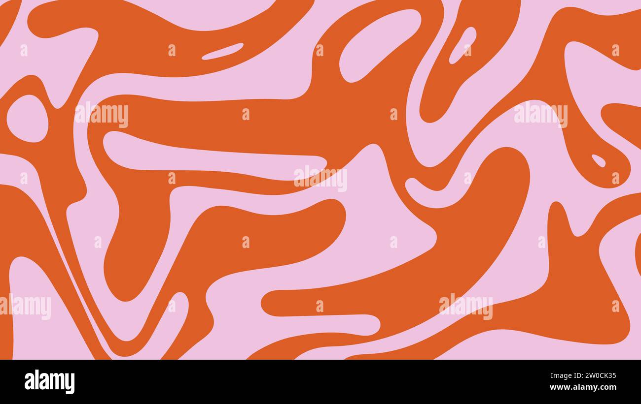 Psychedelic abstract retro background in groovy y2k style. Wave or ...