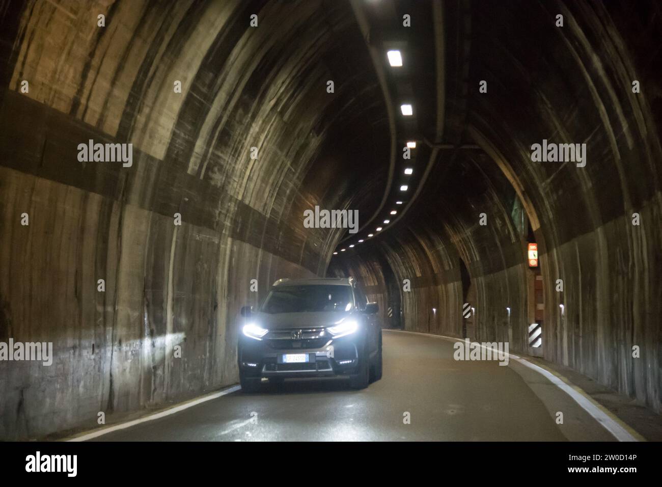 Strada Statale 45 or SS45bis road by Lago di Garda, Province of Brescia ...