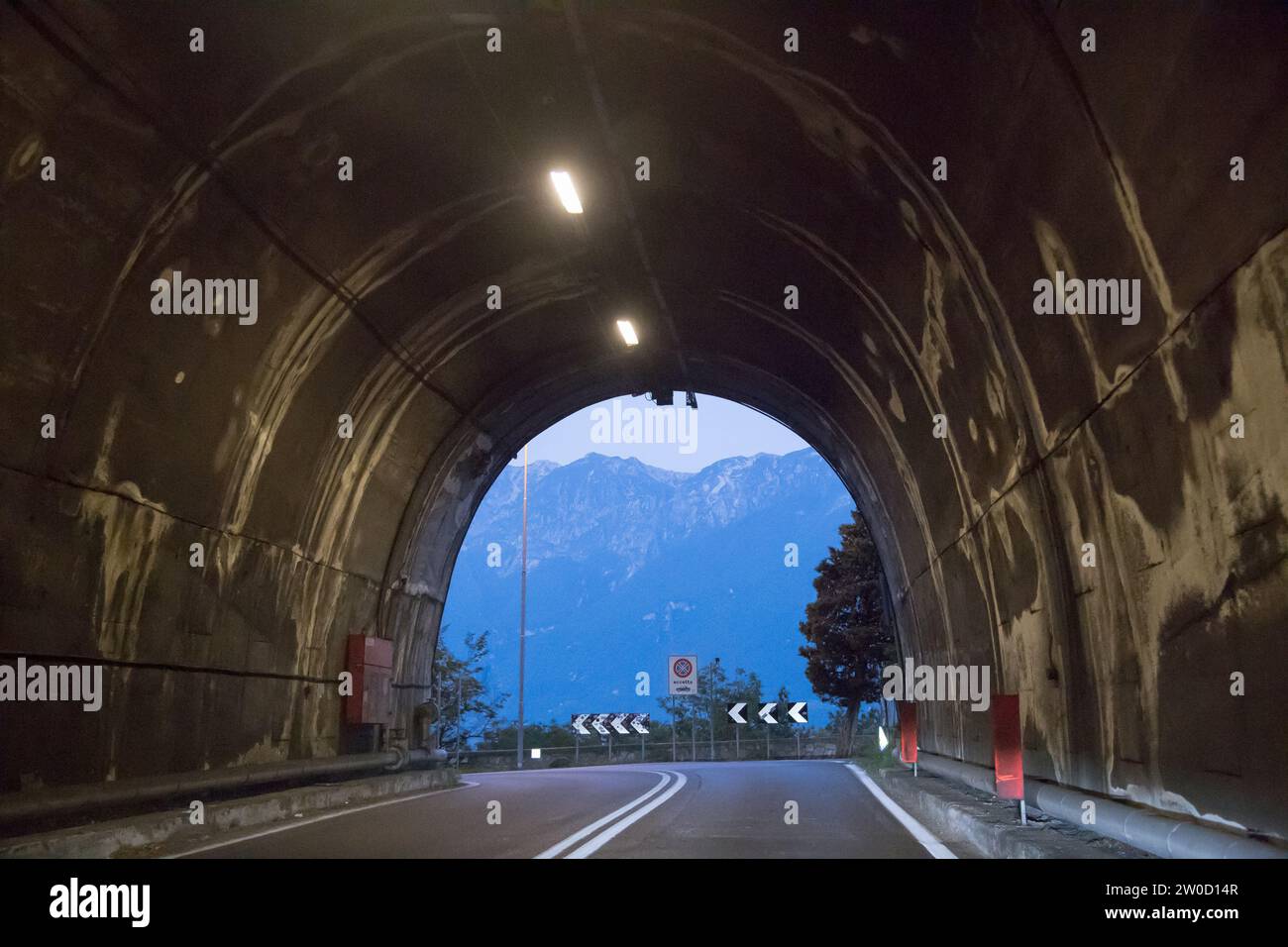 Strada Statale 45 or SS45bis road by Lago di Garda, Province of Brescia ...