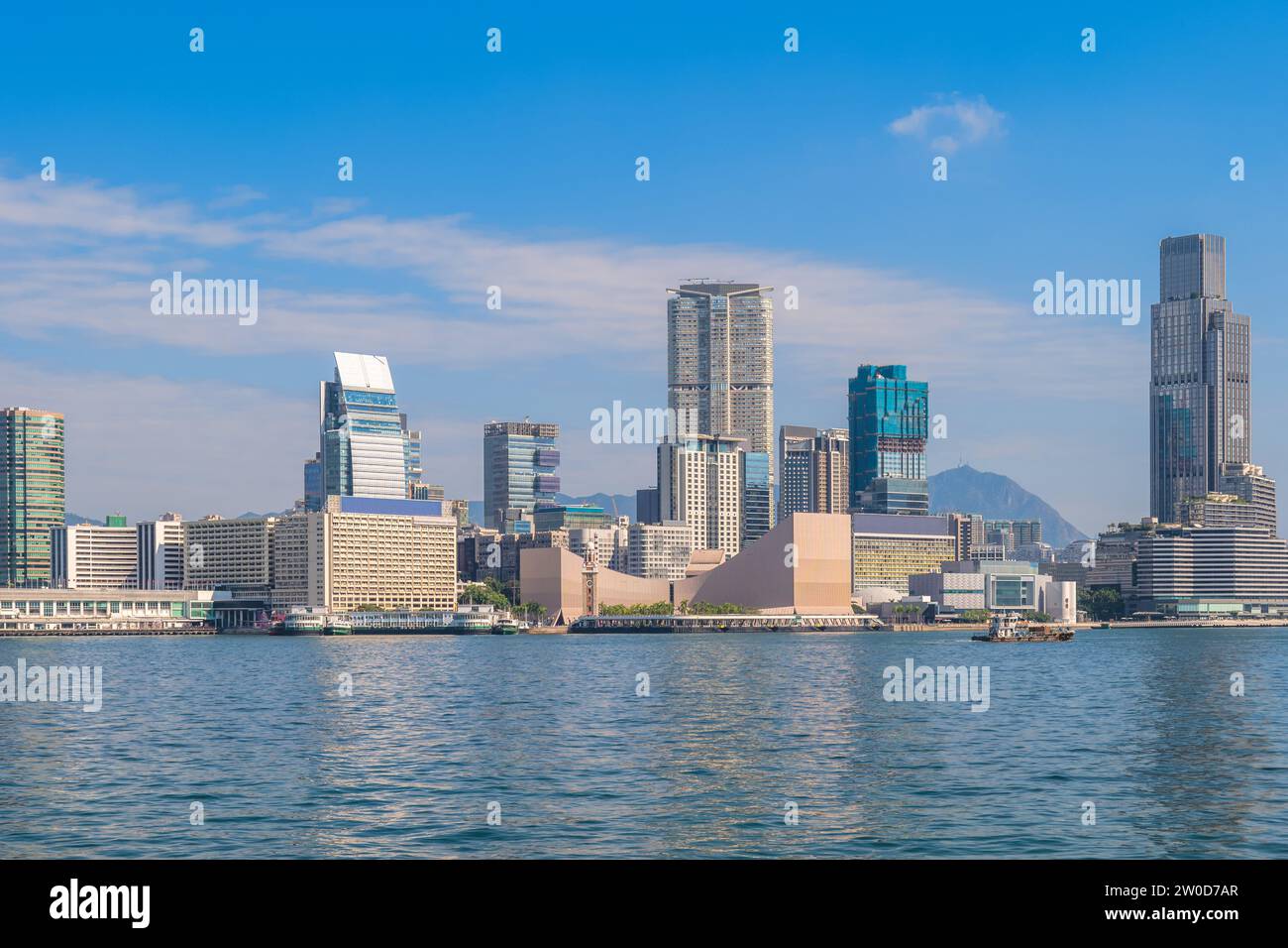 Scenery of Victoria harbor at Kowloon, Hong Kong, China Stock Photo - Alamy