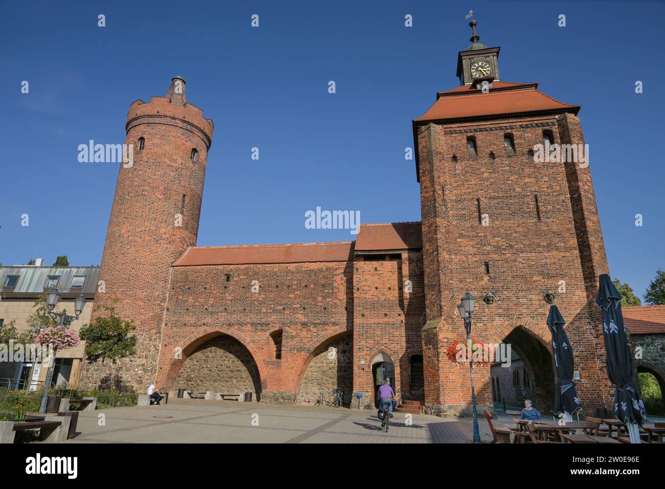 Steintor, Hussitenstraße, Bernau, Brandenburg, Deutschland Stock Photo ...