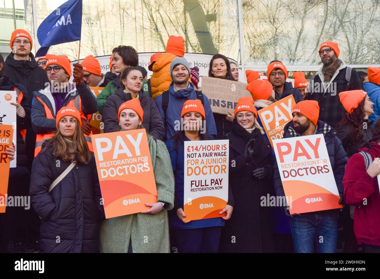 London, England, UK. 20th Dec, 2023. British Medical Association (BMA ...