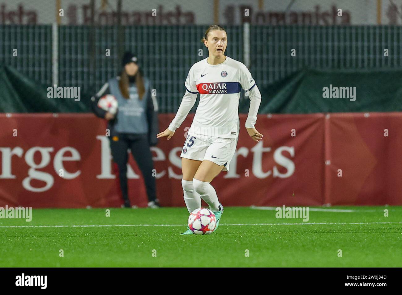 Clare Hunt of Paris Saint-Germain controls the ball during UEFA women’s ...