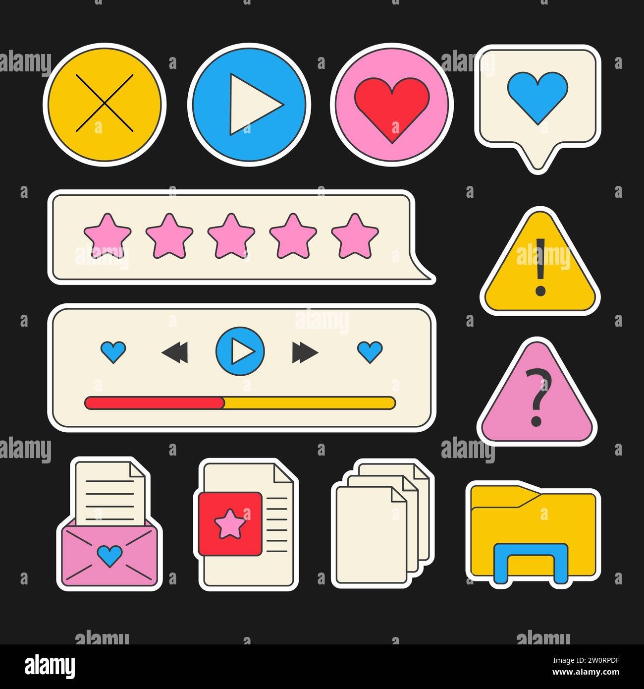 Message box retro pc hi-res stock photography and images - Alamy