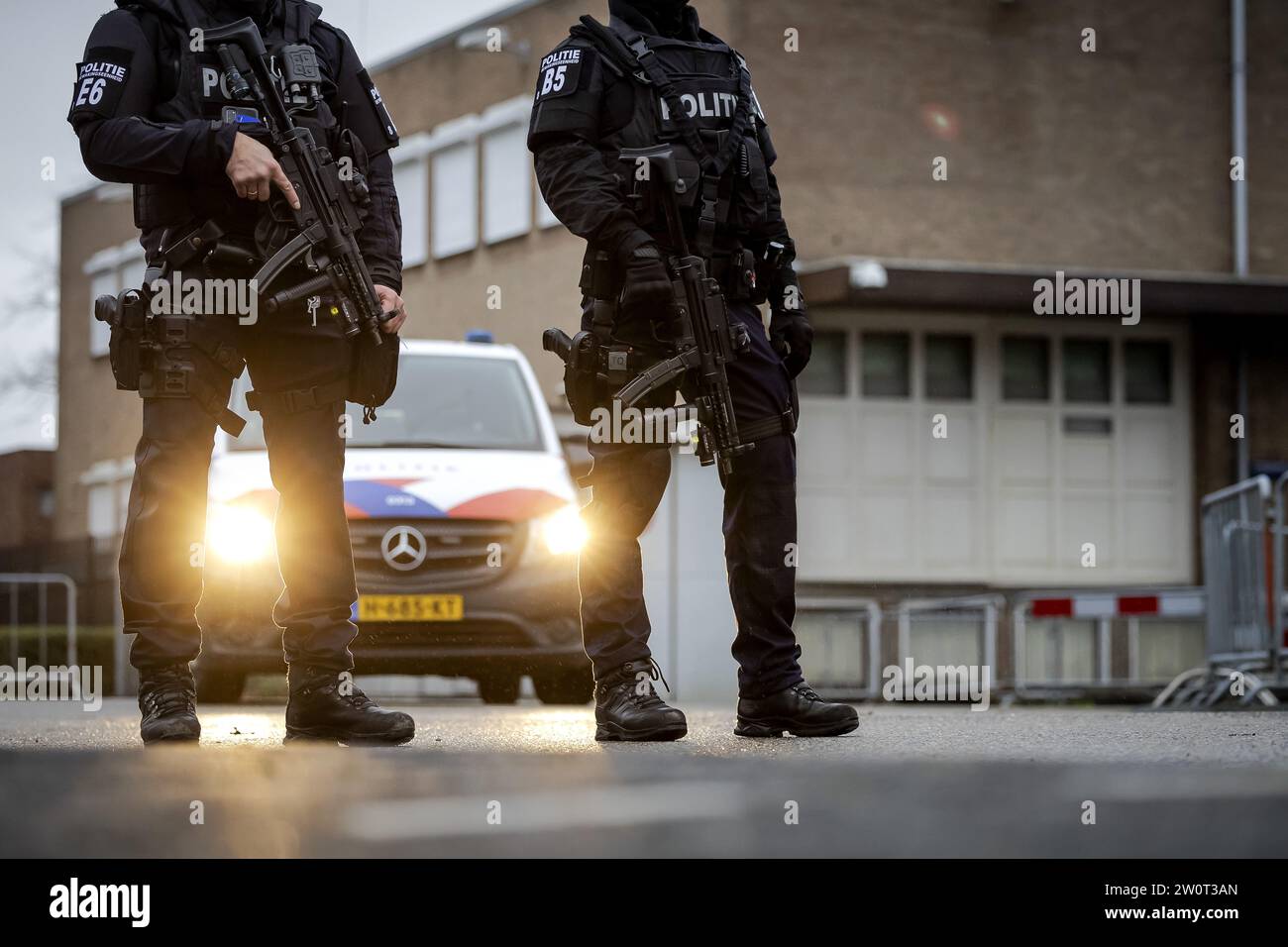 AMSTERDAM - Security at the extra-secure court for a pro forma hearing ...