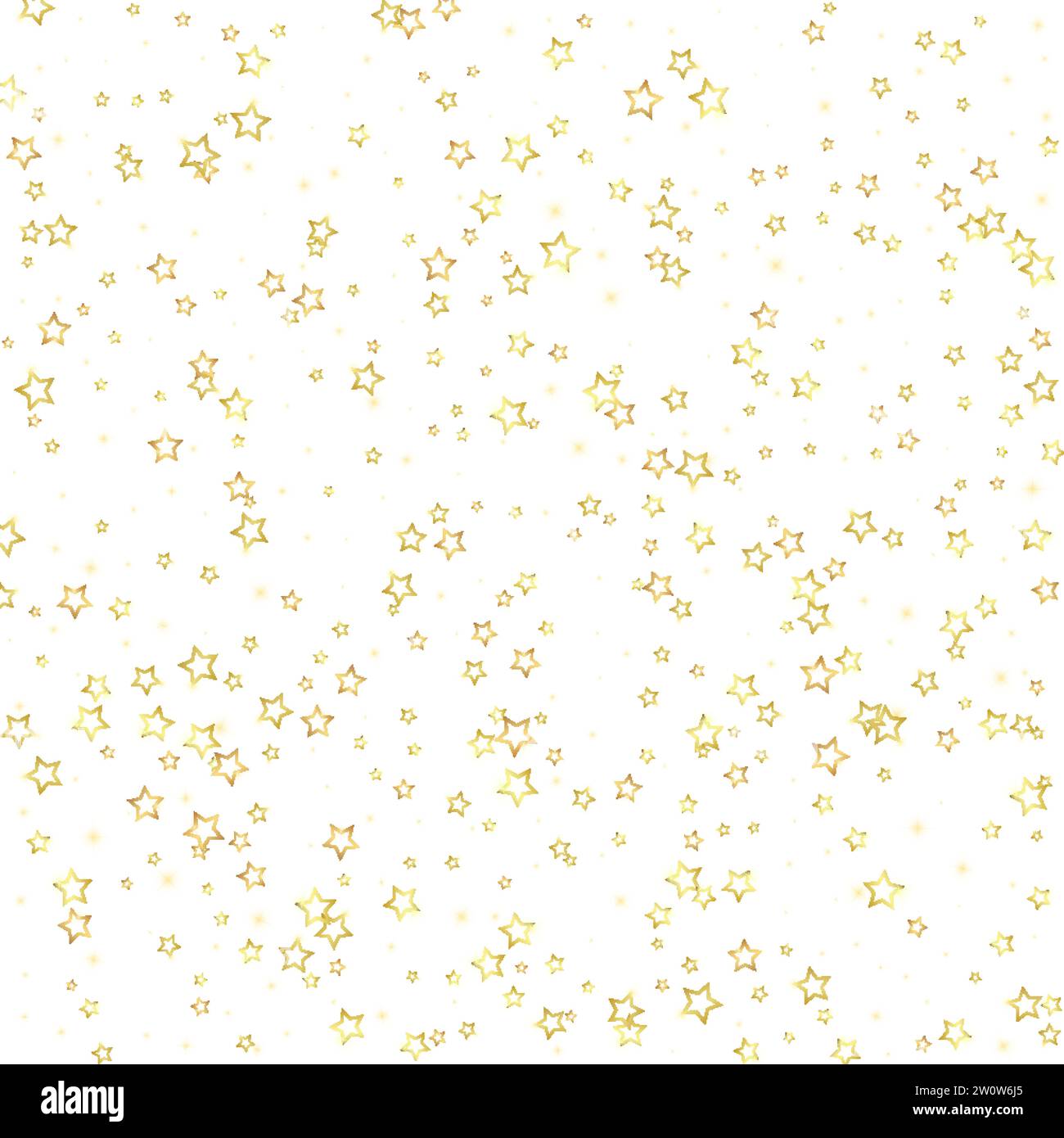 Twinkle stars scattered around randomly, flying, falling down, floating ...