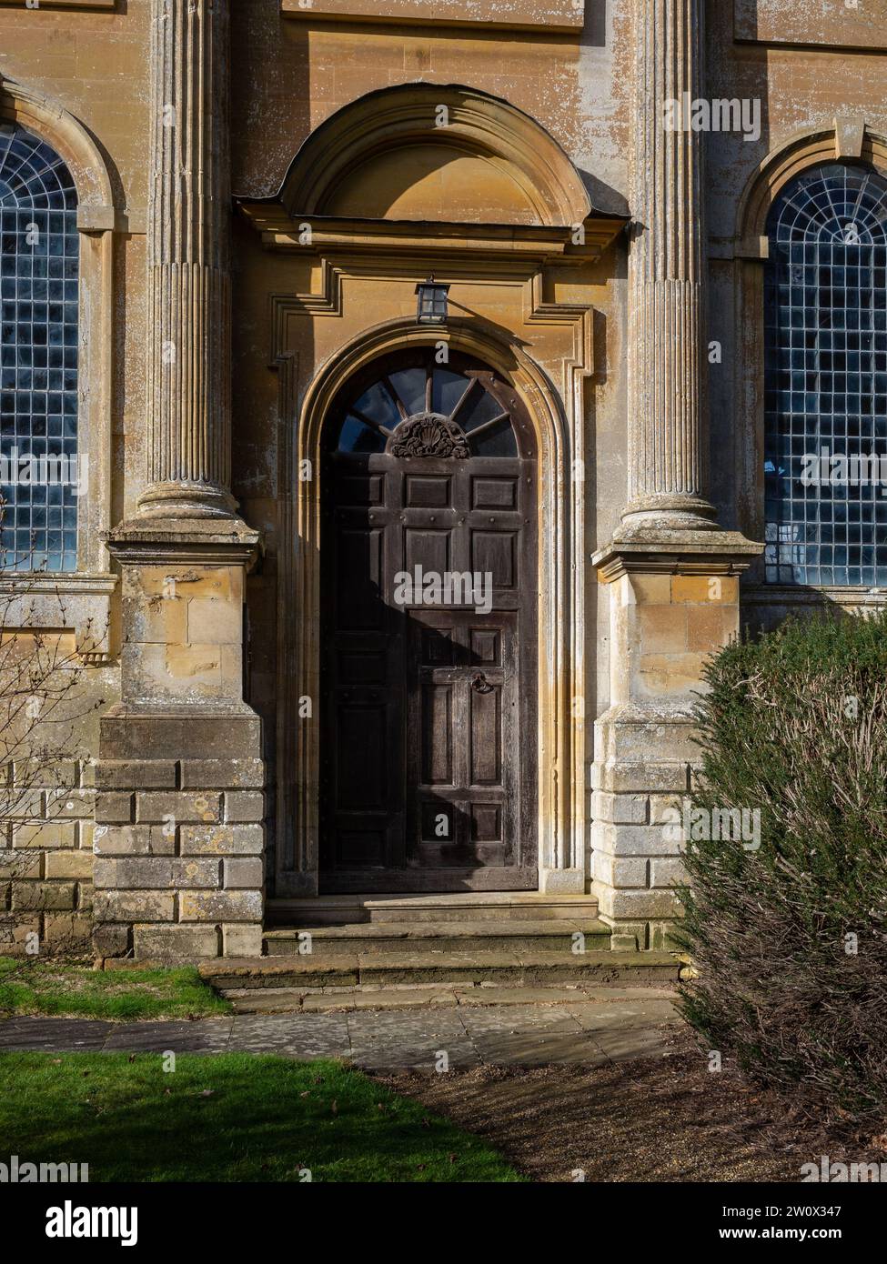 Exterior of the church of St Peter, Gayhurst, Buckinghamshire, UK; of ...