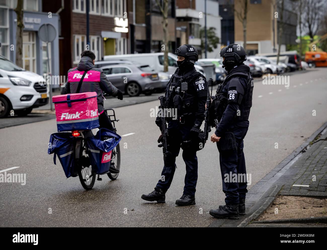 AMSTERDAM - Security at the extra-secure court for a pro forma hearing ...