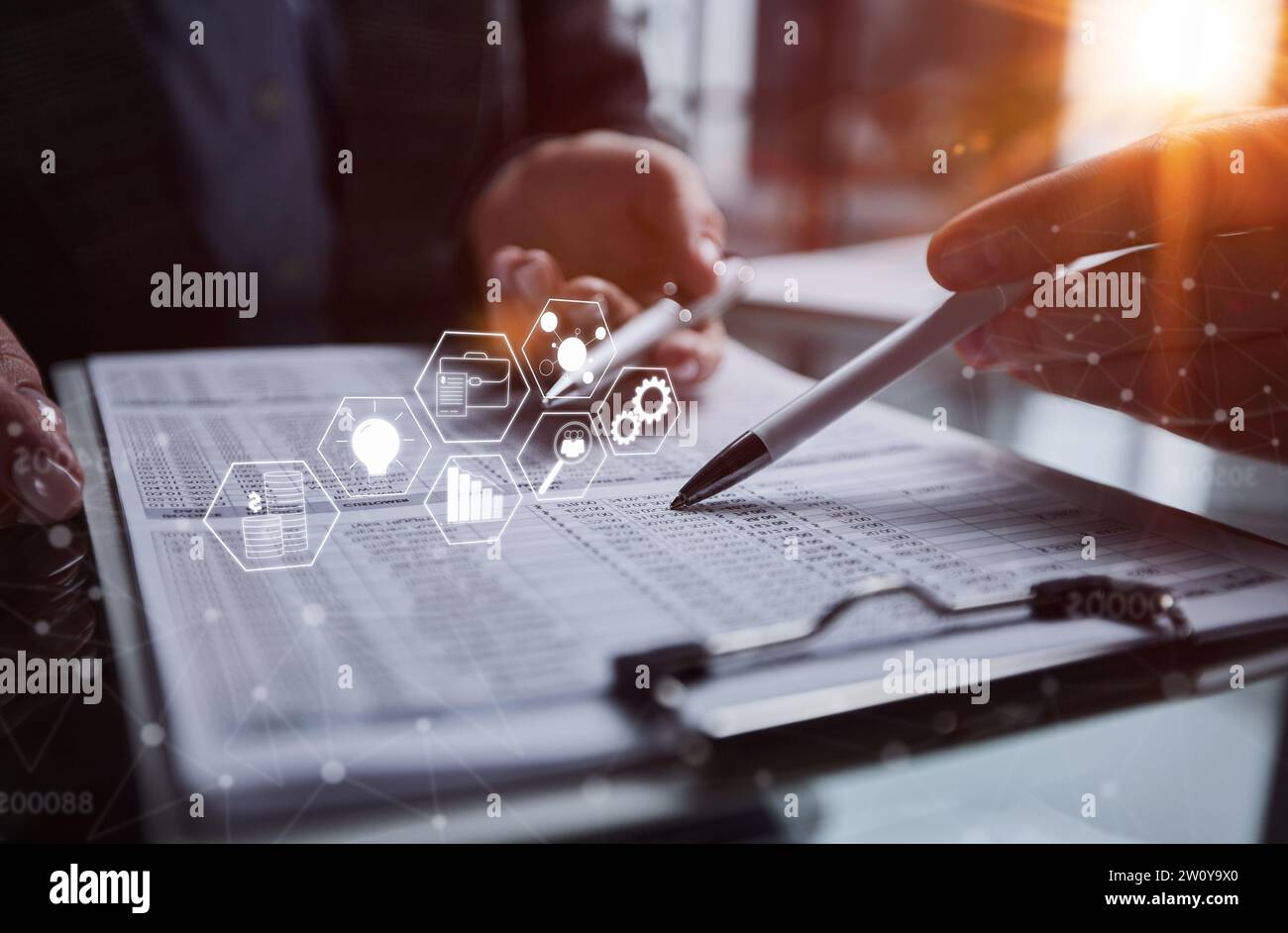 completing a business company personal information checklist form Stock ...