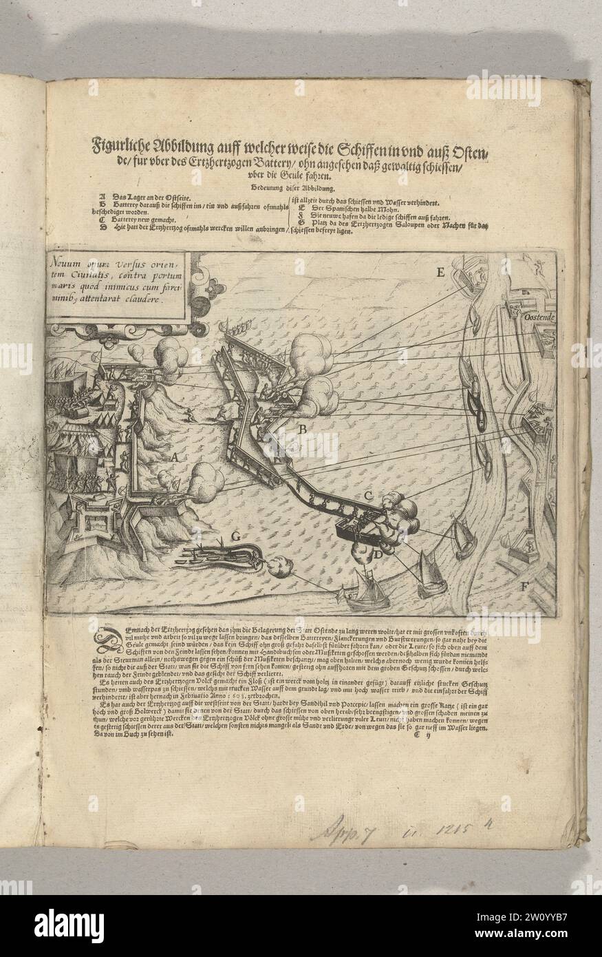Siege of Ostend: shooting the ships that supply the city, 1603, 1603 ...