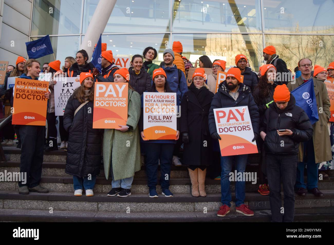 London, UK. 20th December 2023. British Medical Association (BMA ...